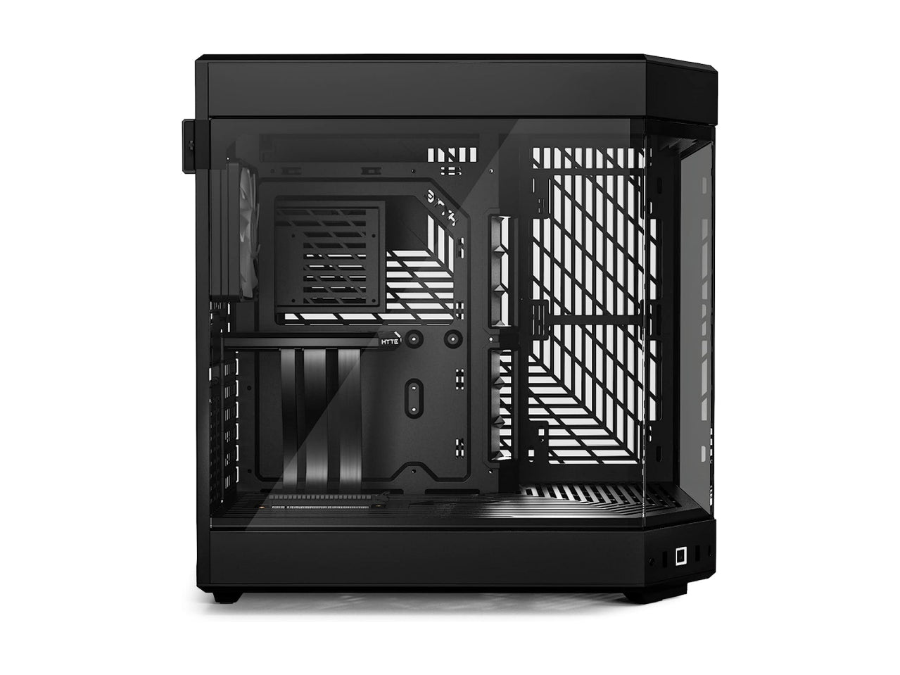 HYTE Y60 Dual Chamber Computer Case, ATX Mid Tower, Black, Tempered Gl ...