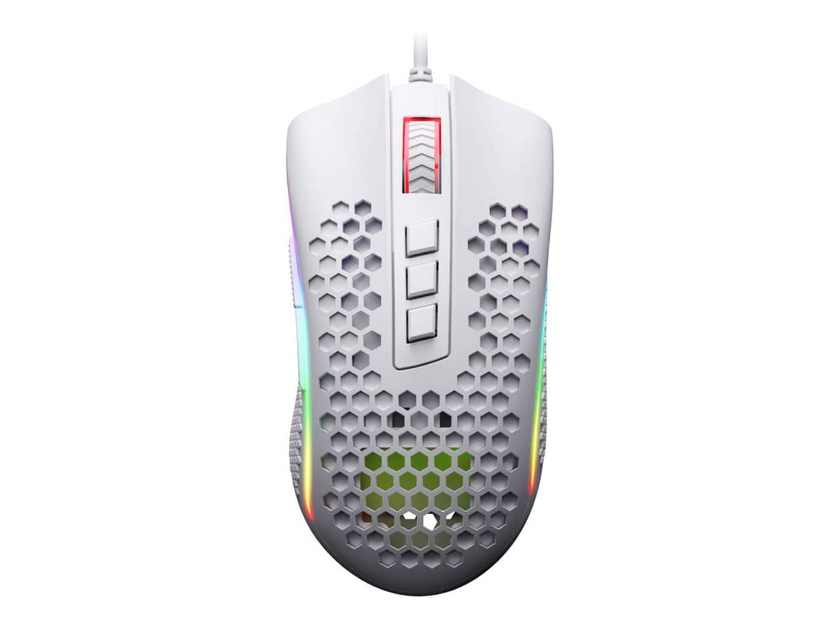 Redragon Storm M808 Wired RGB Gaming Mouse, Honeycomb Shell, White ...